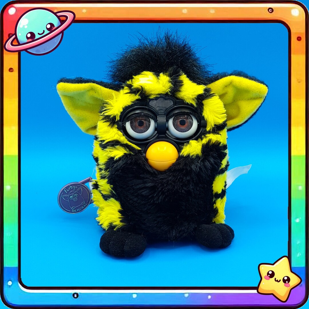 Furby Original 1998 Talking Bumble Bee English Speaking Toy With Amber ...