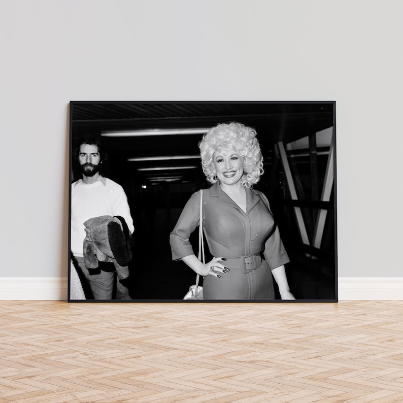 Dolly Parton Posters / Dolly Parton Black and White Wall Art, Album ...