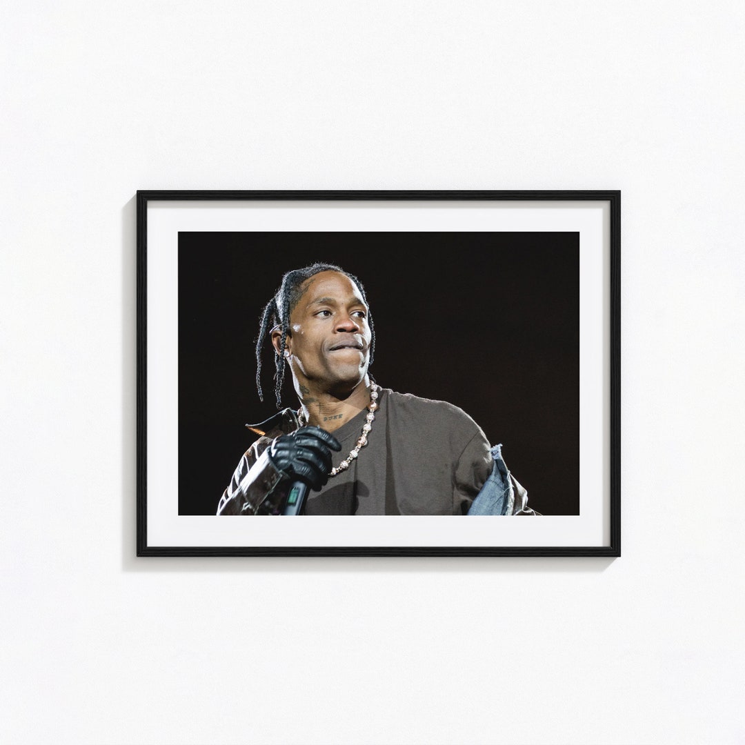 Travis Scott Posters / Travis Scott Black and White Wall Art, Album ...