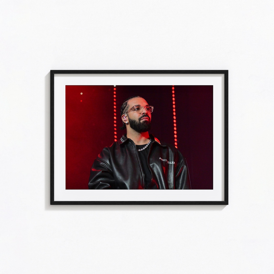 Drake Posters / Drake Black and White Wall Art, Music Poster, Home ...
