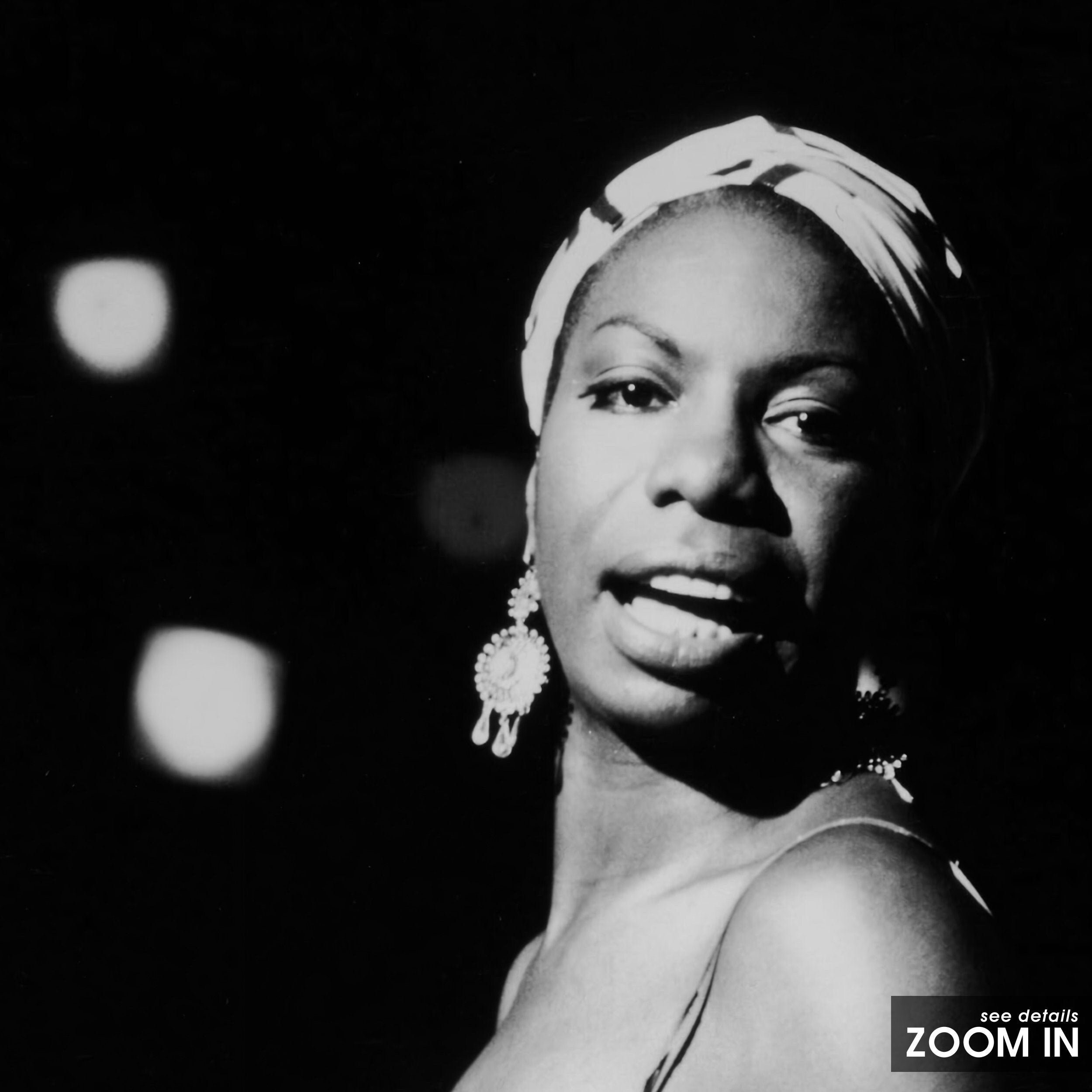 Nina Simone Posters Nina Simone Black And White Wall Art Album Cover Poster Home Decor