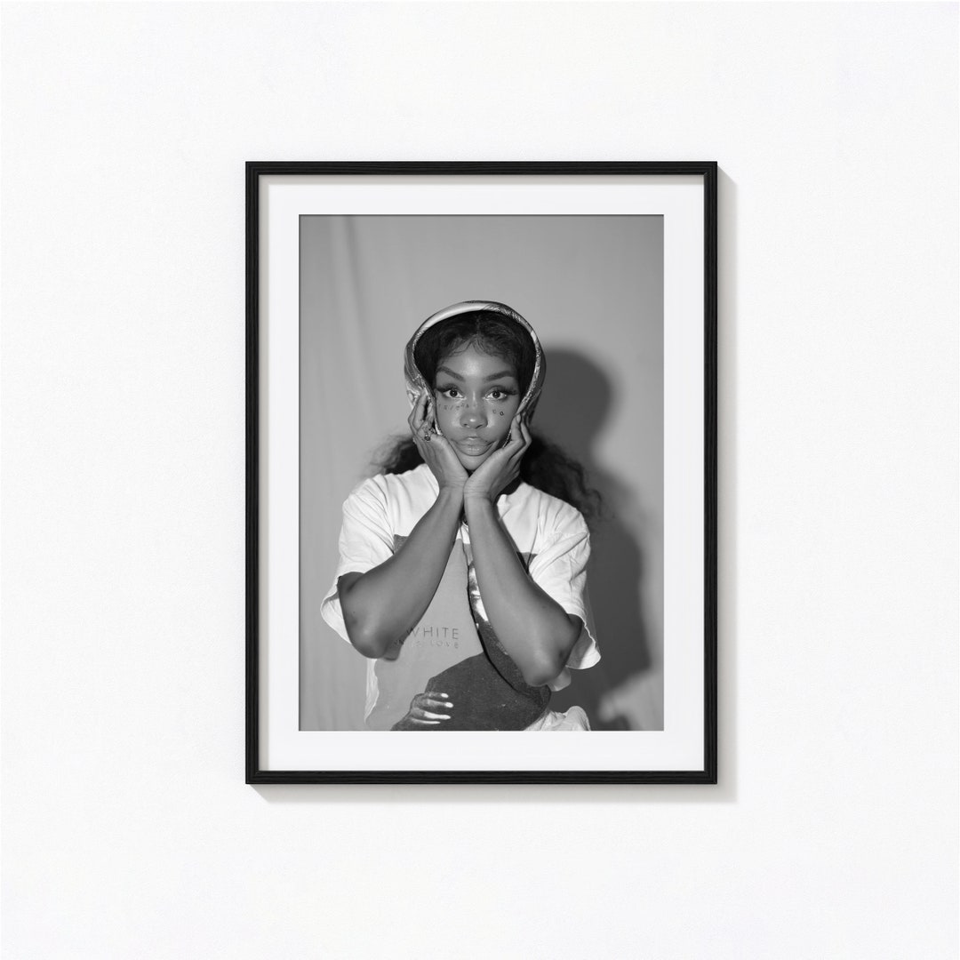 SZA Posters / SZA Black and White Wall Art, Magazine Posters, Album ...