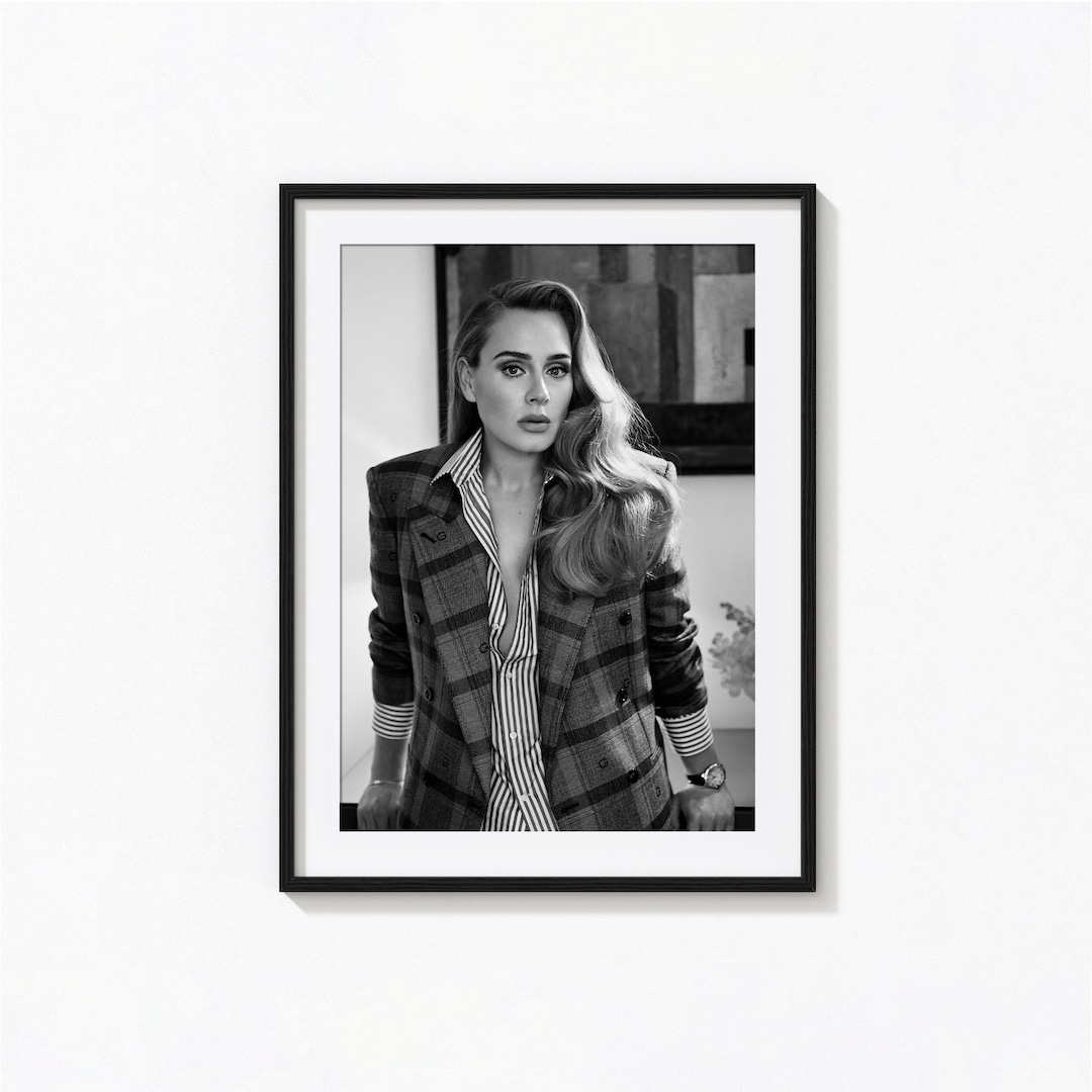 Adele Posters / Adele Black and White Wall Art, Album Cover Poster ...