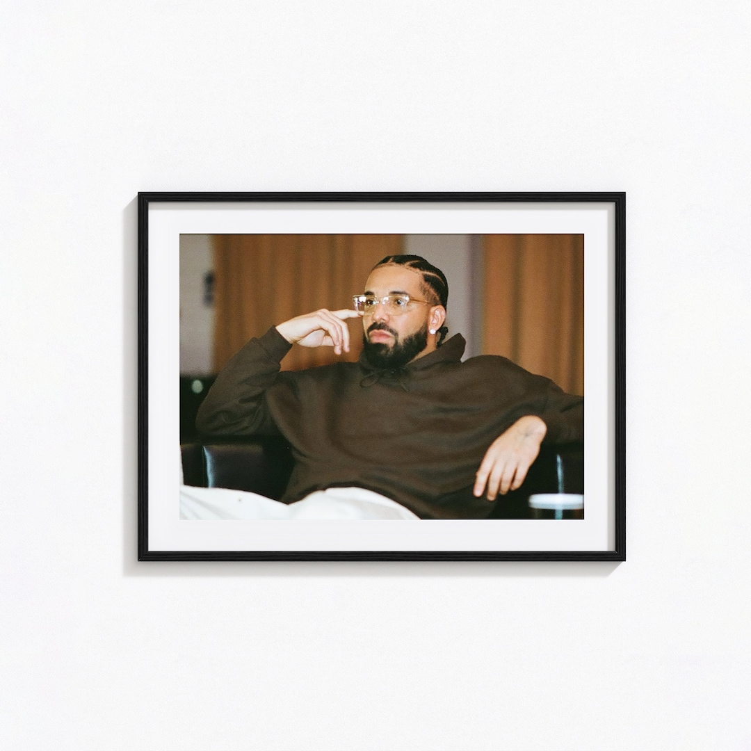 Drake Posters / Drake Black and White Wall Art, Music Poster, Home ...