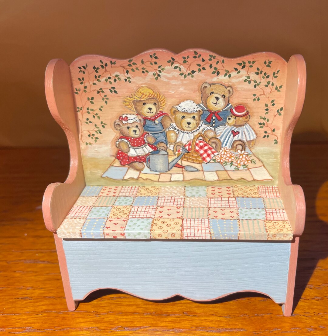 Dolls House Miniature Children's Bench - Etsy
