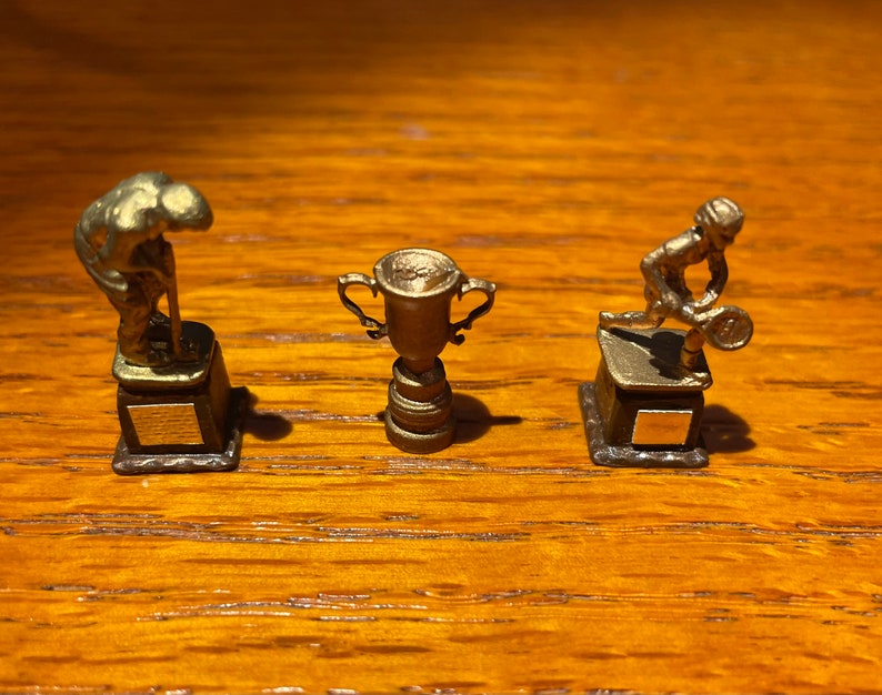 Dolls House Miniature Trophies set of 3 - Etsy