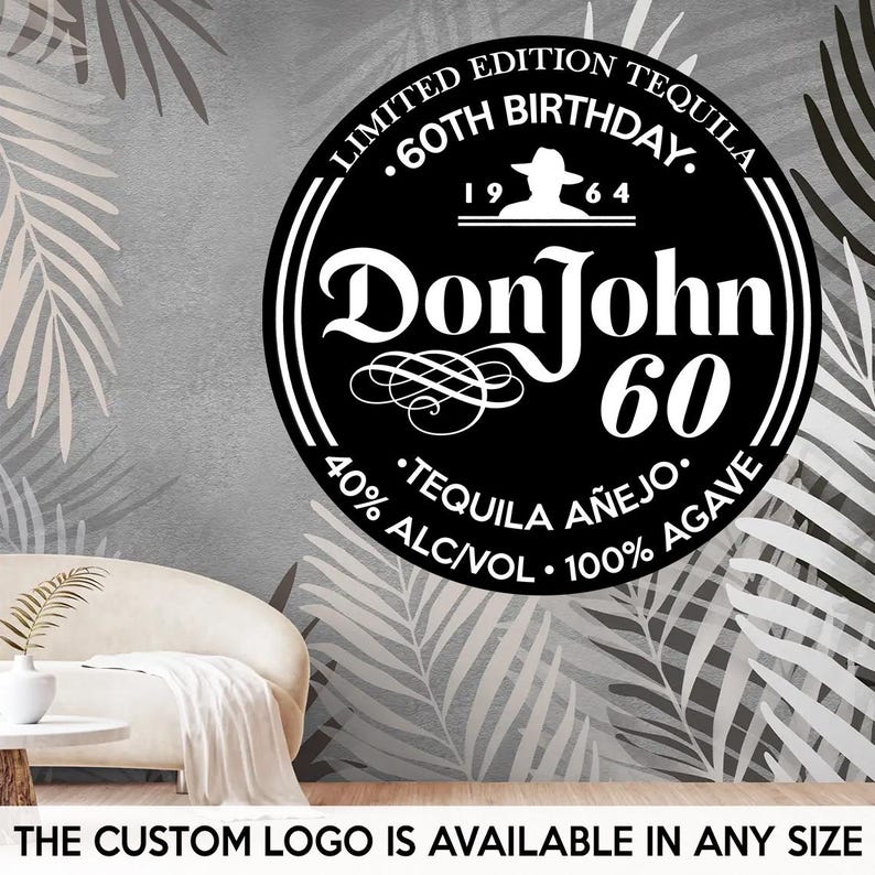 Don Julio 70th Anniversary Label Replica, Don Julio Jar Label ...