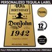 Don Julio 1942 Label , Don Julio Logo, Personalized and Printable ...