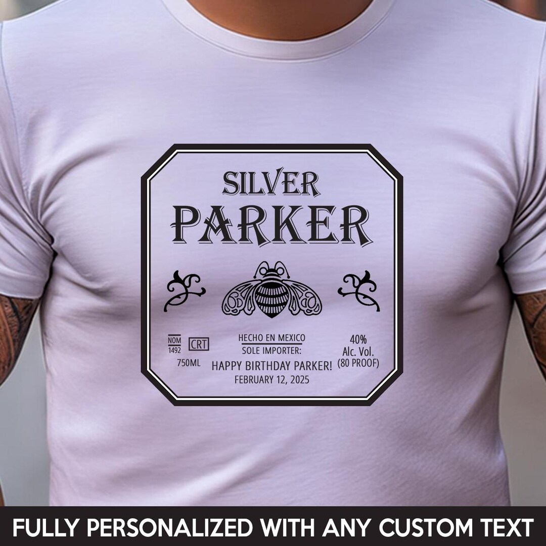 Patrón Tequila Birthday Shirt, Patron T-shirt, Personalized Iron on ...