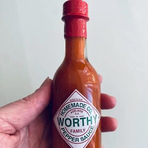 Tabasco Label, Custom Hot Sauce Label, Spice up Your Party Personalized ...