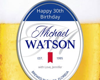 Beer Label Replica, Custom Beer Label, Personalized Template, Digital ...