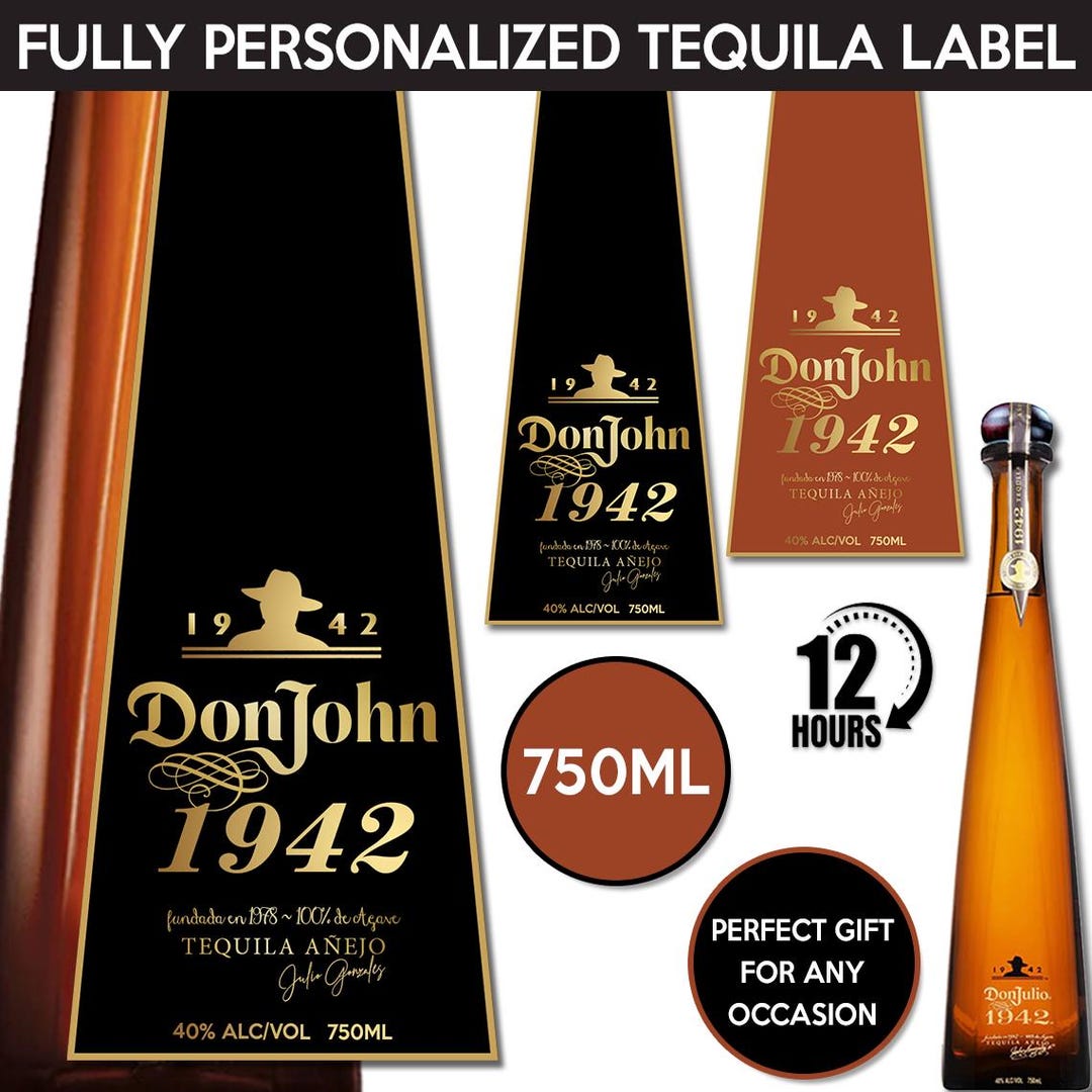 Don Julio 1942 Label , Don Julio Logo, Personalized and Printable ...