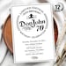 Don Julio 70th Anniversary Birthday Invitation, Don Julio Card ...