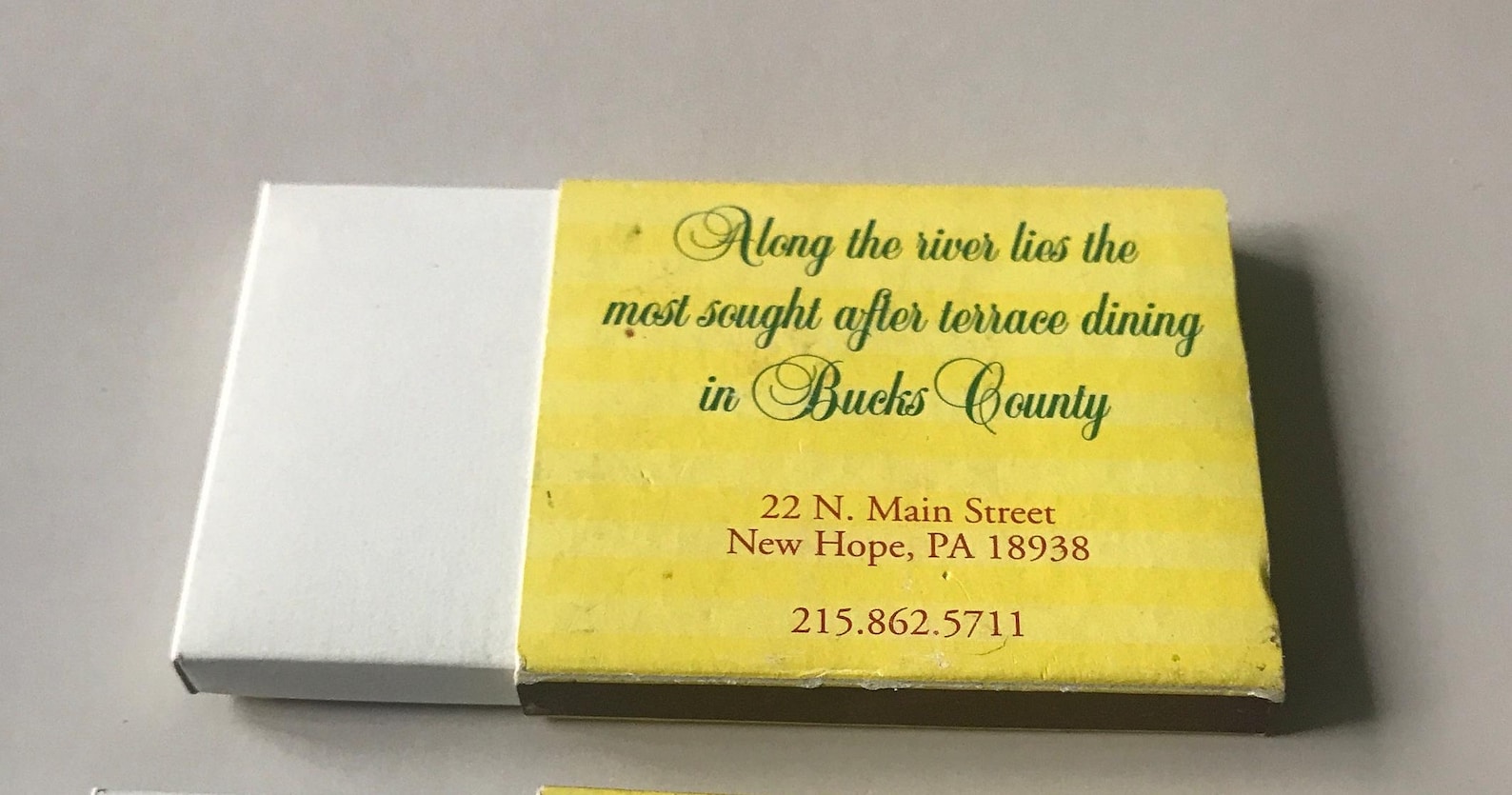 Vintage Matchbox From the Landing in New Hope, Bucks County, PA - Etsy