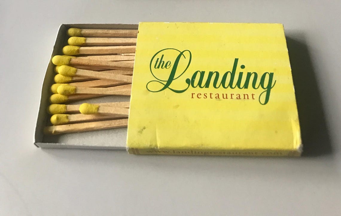 Vintage Matchbox From the Landing in New Hope, Bucks County, PA - Etsy