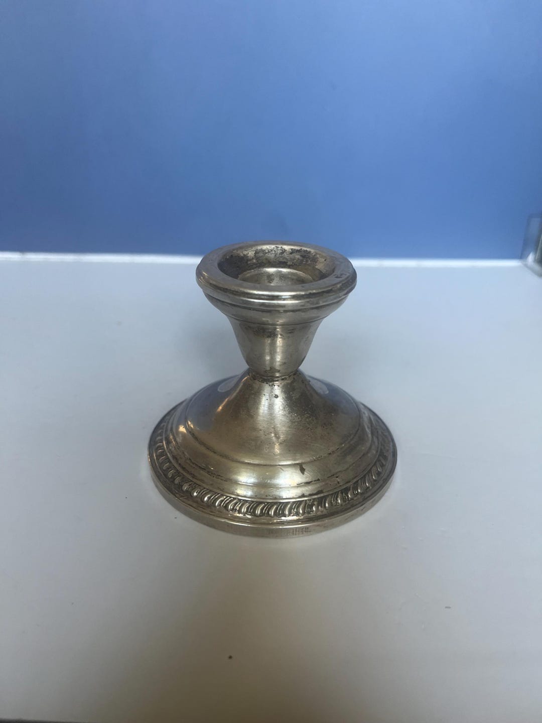Sterling Silver Weighted Candle Holder - Etsy