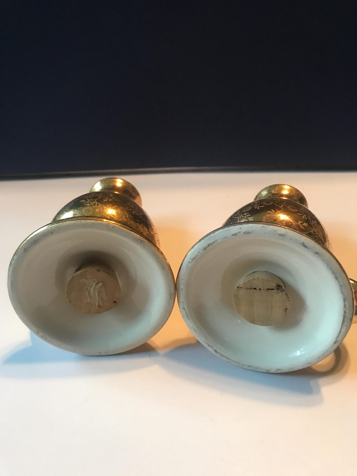 Vintage Gold Salt & Pepper Shakers - Etsy