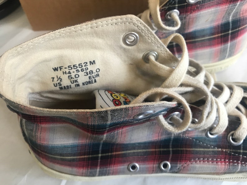 Keds Looney Tunes Sneakers Vintage Women's 7.5 Plaid Tasmanian Devil ...