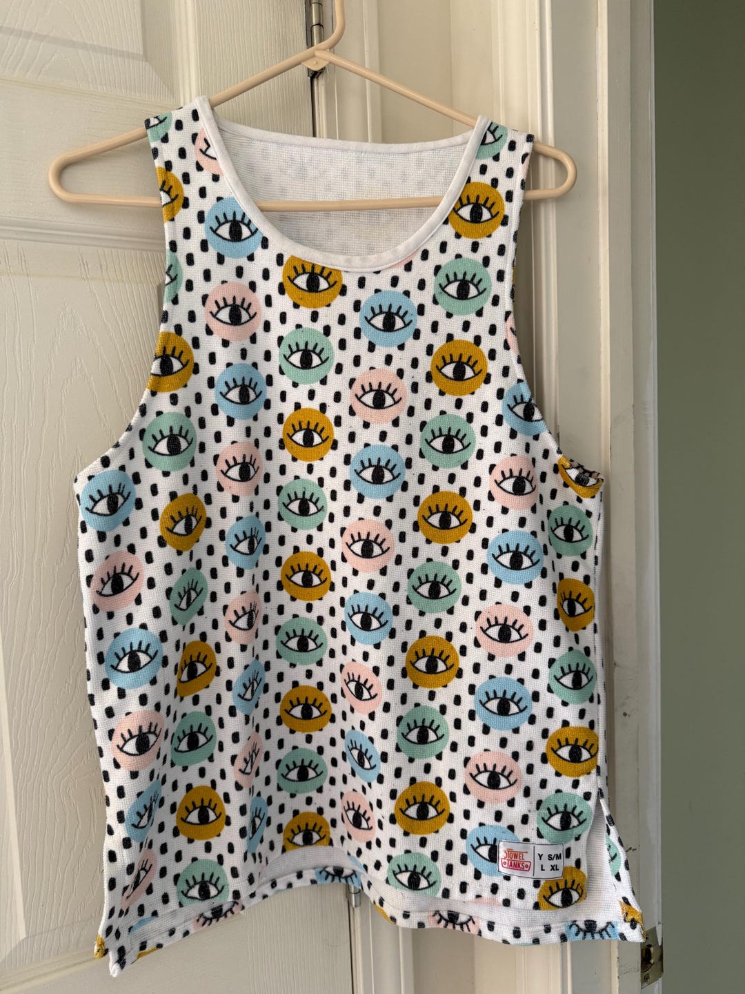 Colorful Eye Print Terry Cloth Tank - Etsy