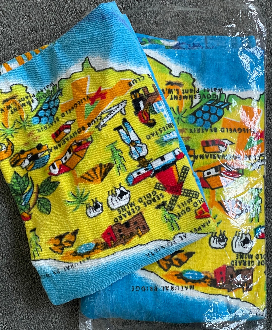 Sun-kissed Aruba: Vintage Beach Towels (set of 2) - Etsy