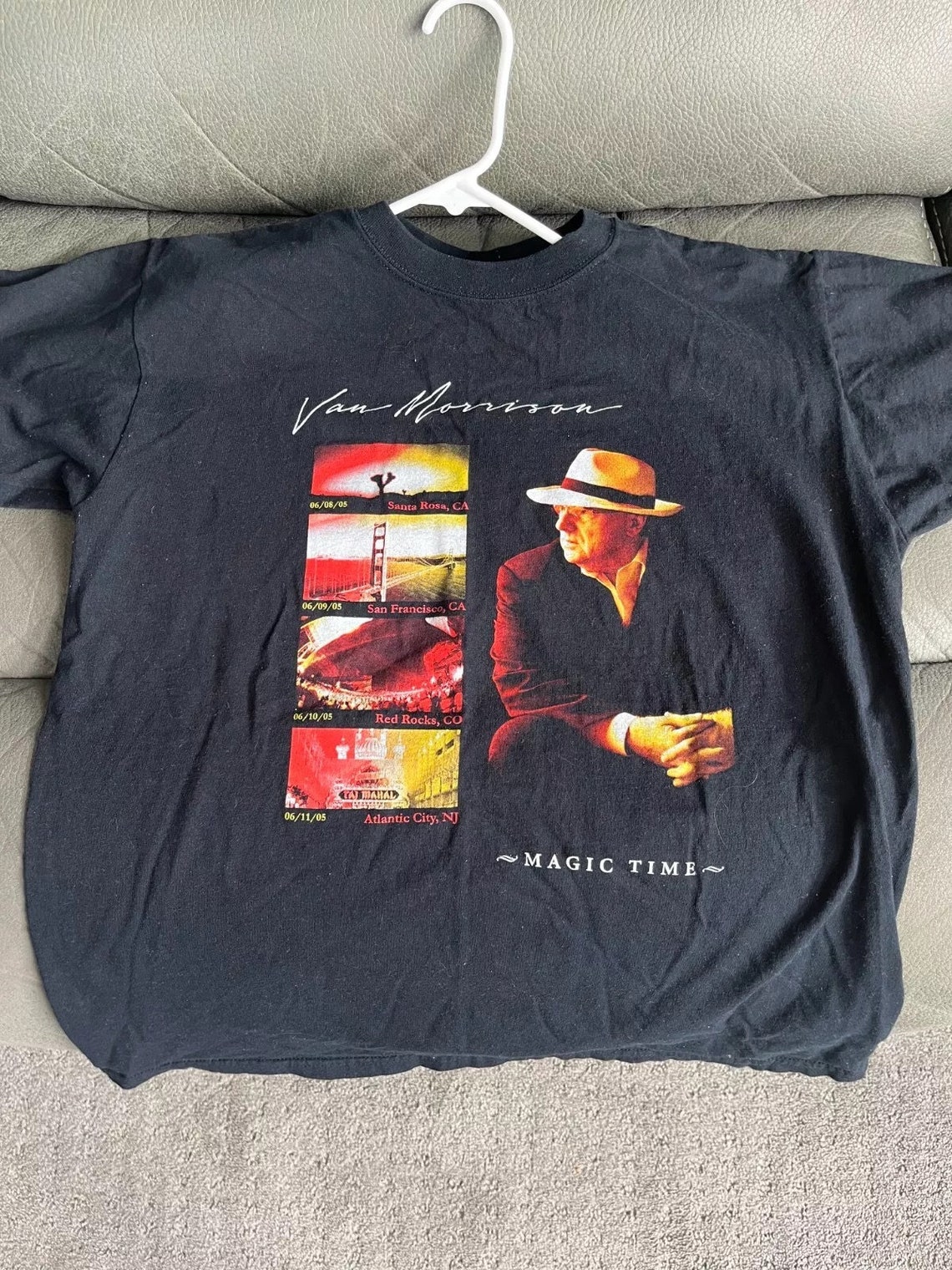 Vintage Van Morrison Magic Time Tour T-shirt 2005 - Size Large - Etsy