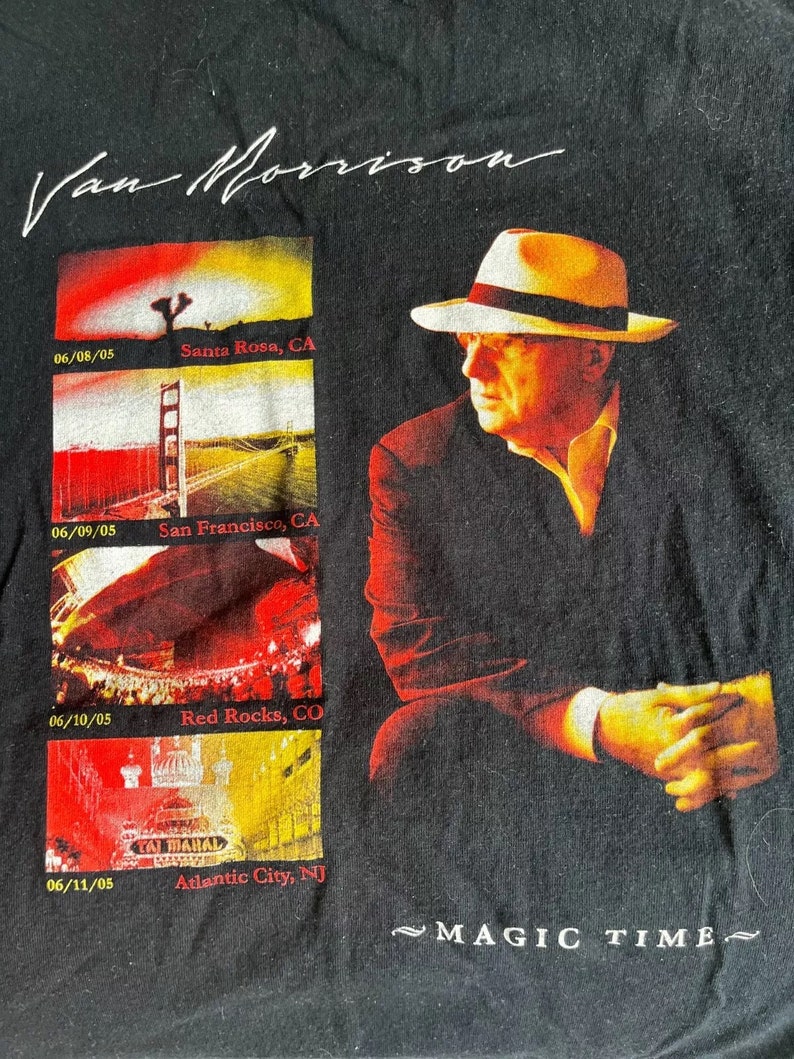 Vintage Van Morrison Magic Time Tour T-shirt 2005 - Size Large - Etsy