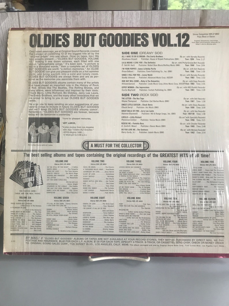 Oldies but Goodies. Vol 12 - Etsy