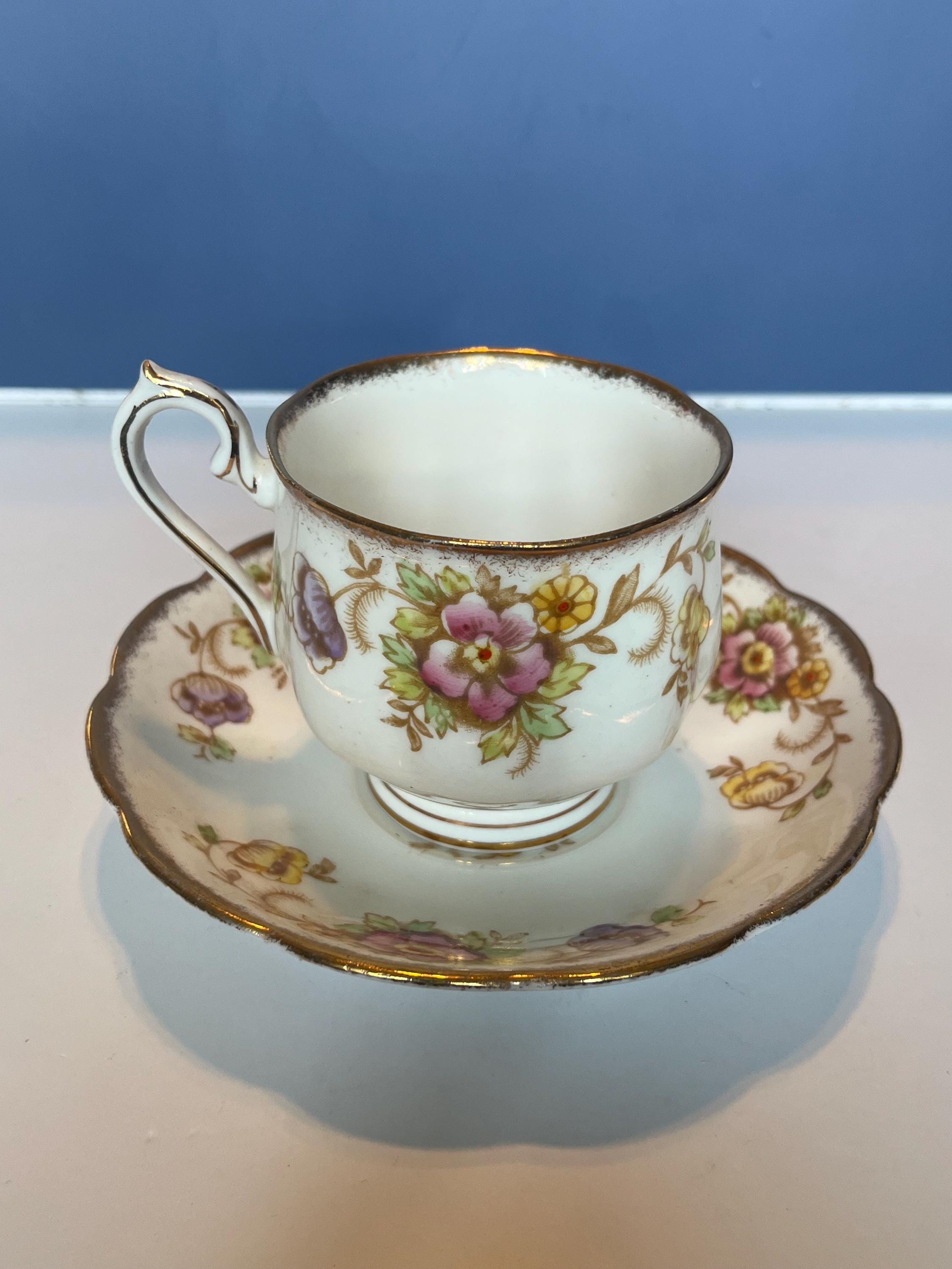 Royal Albert Eversham Tea Cup & Saucer Floral Poppies - Etsy
