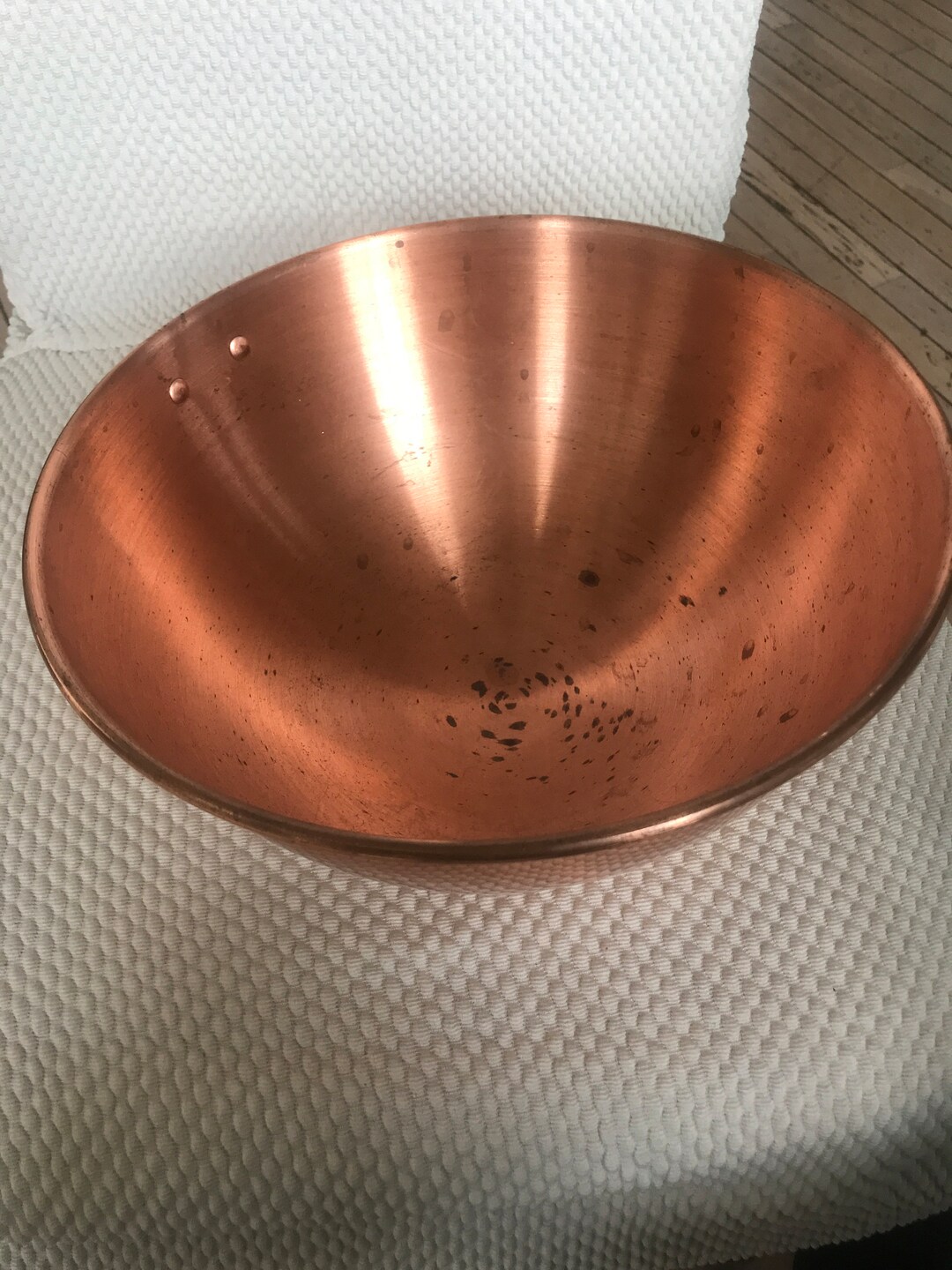 Copper Egg White Beating Bowl - Etsy
