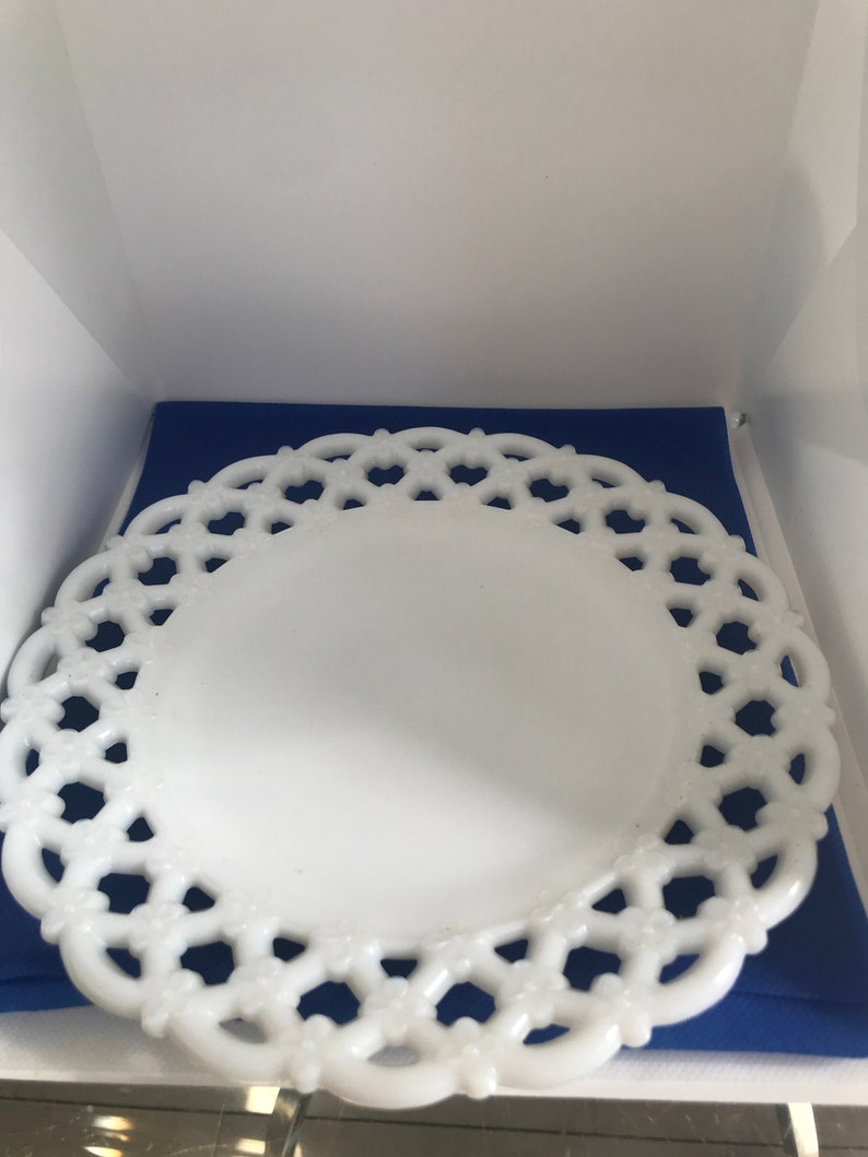 Milk Glass Plates - Etsy