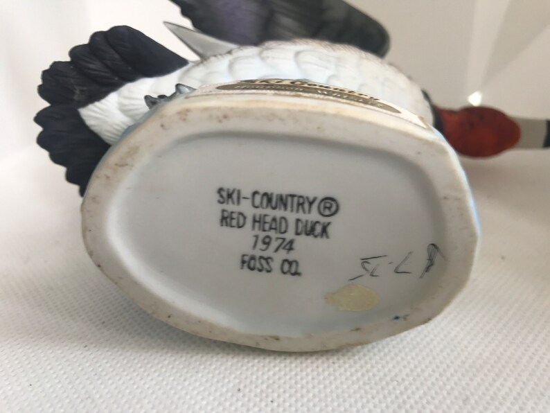 1974 Ski Country Mini Whiskey Decanter Red Head Duck - Etsy