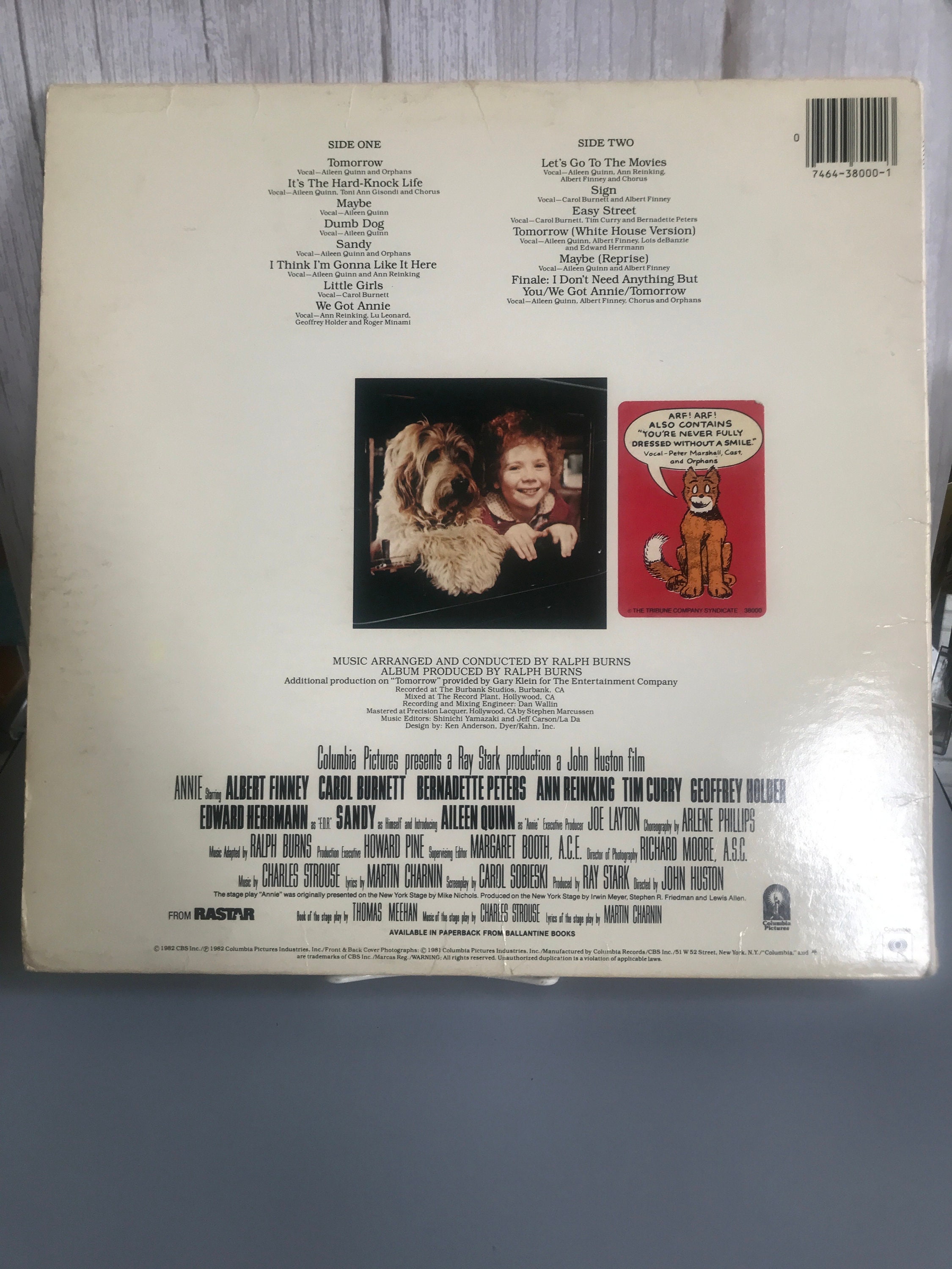 Annie Original Motion Picture Soundtrack 1981 - Etsy