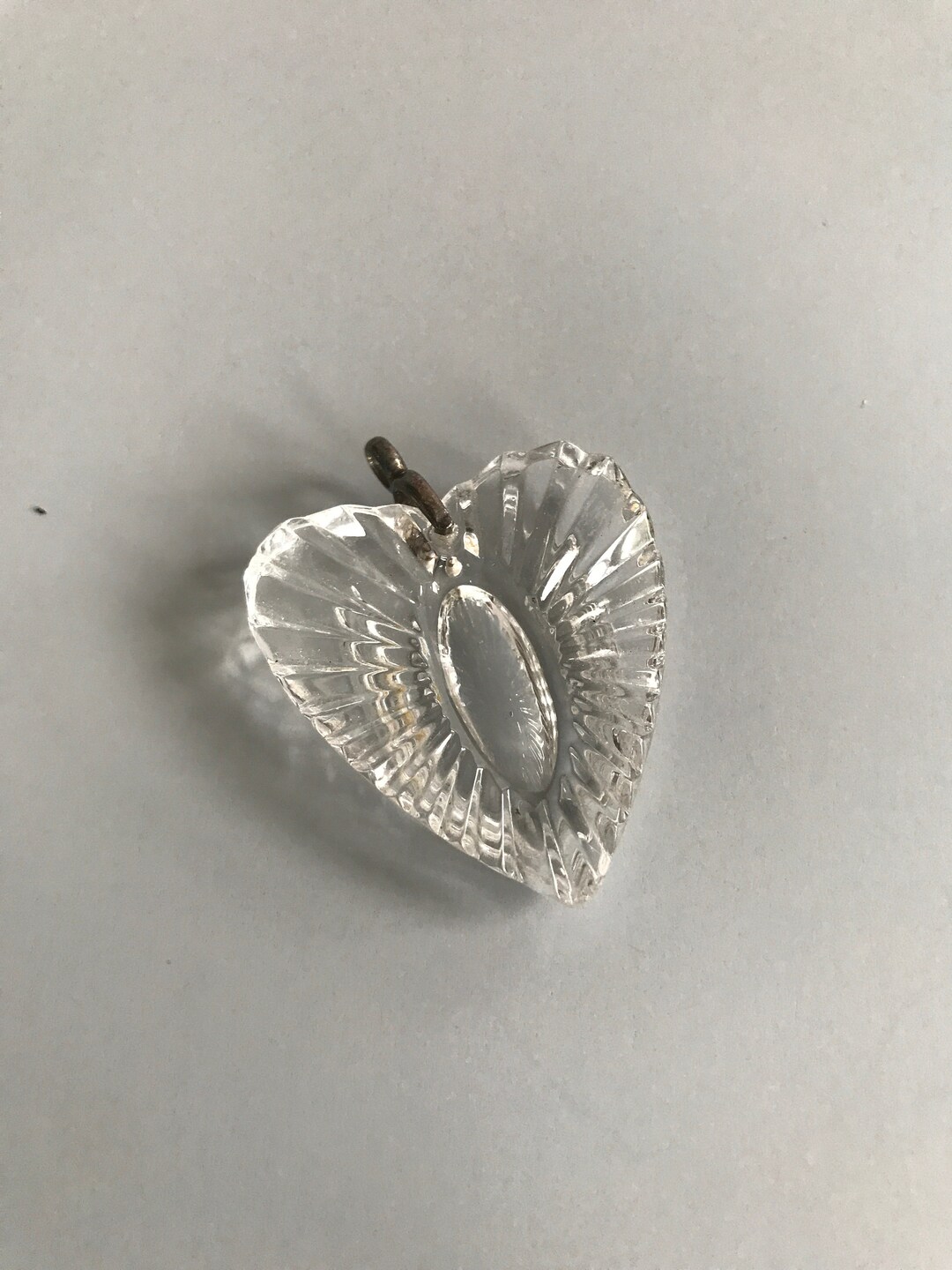 Vintage Waterford Crystal Heart Pendant With Sterling Silver Bale ...