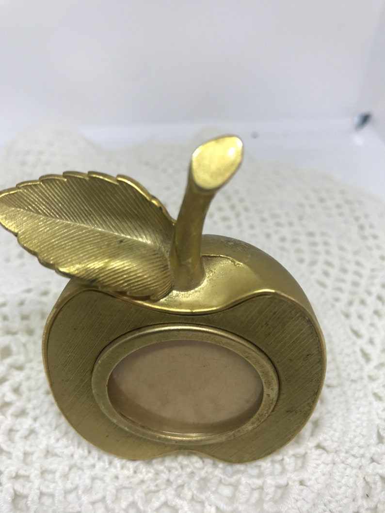 Solid Brass Apple Mini Photo Frame - Etsy