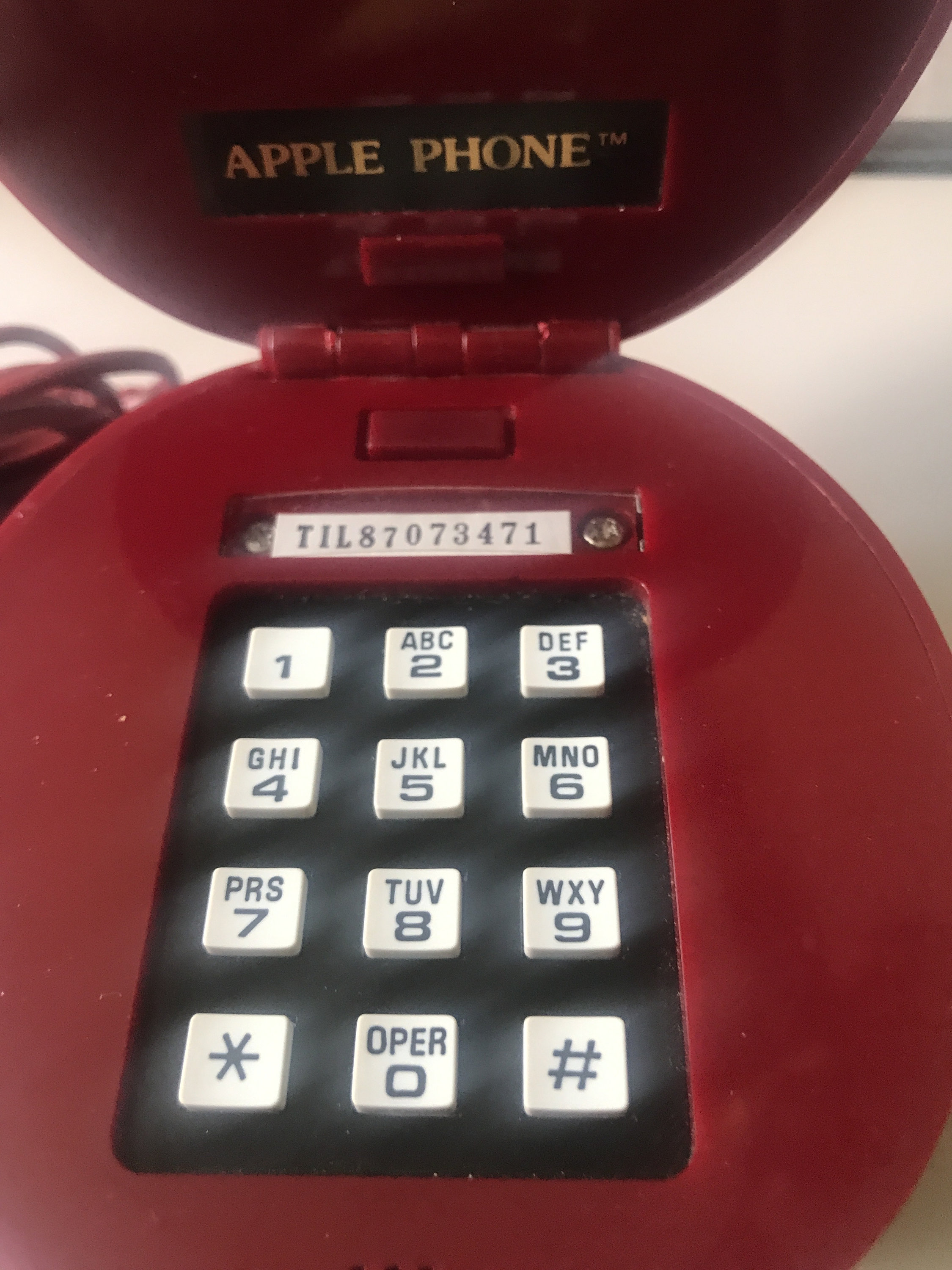 Vintage Retro Plastic Apple Novelty Flip Phone 1985 - Etsy