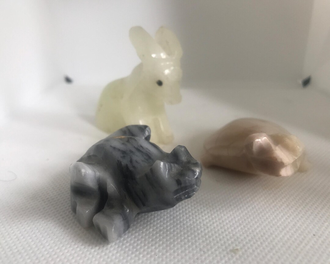 Onyx Miniature Animals - Etsy