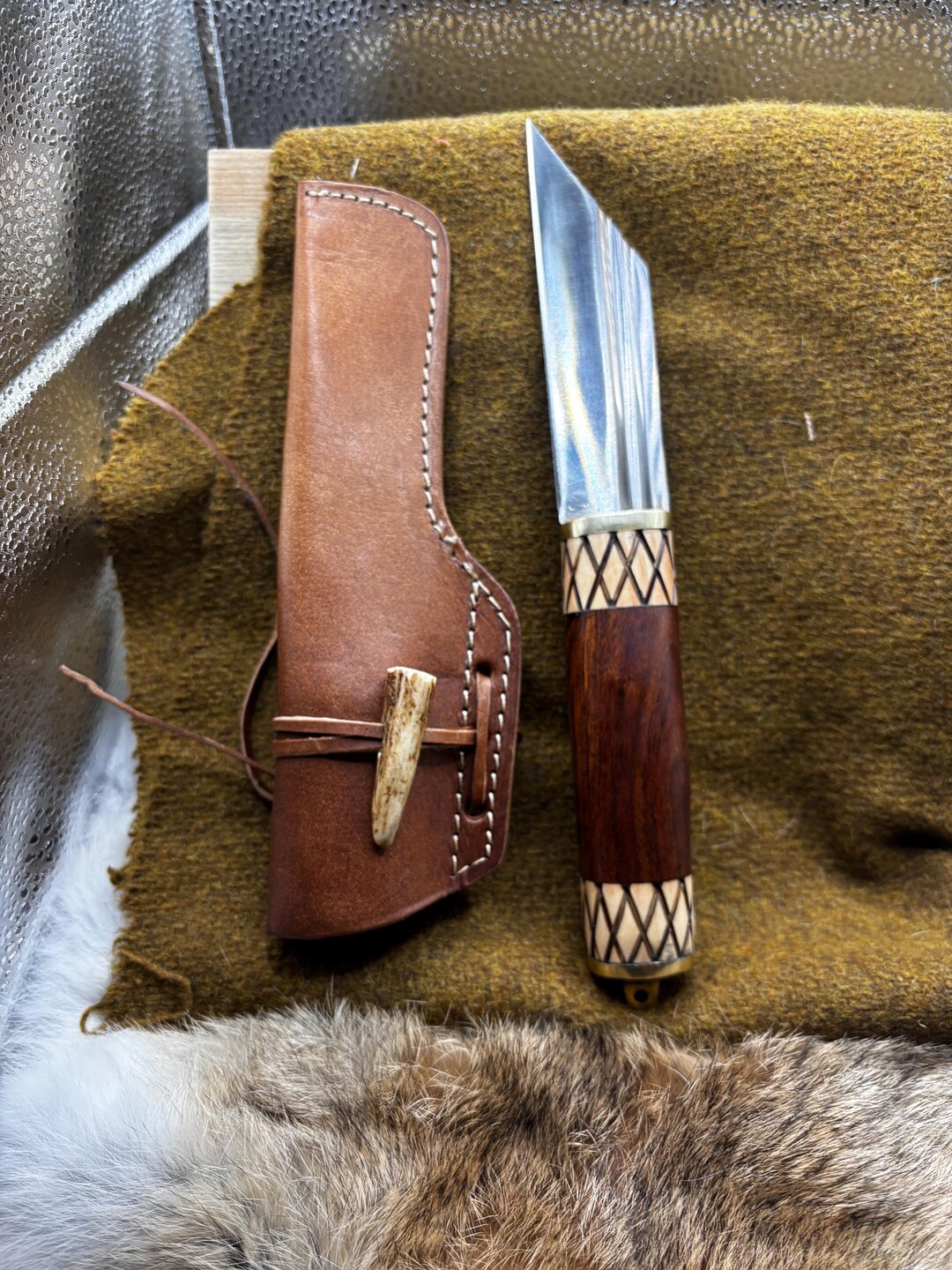 Wooden Handle Viking Seax Knife - Etsy