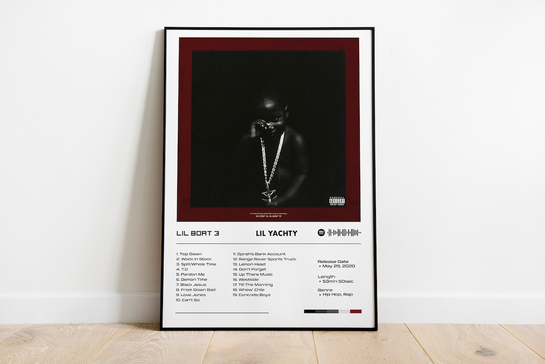 LIL YACHTY Lil Boat 3 Album Poster Minimalistic Lil Yachty - Etsy