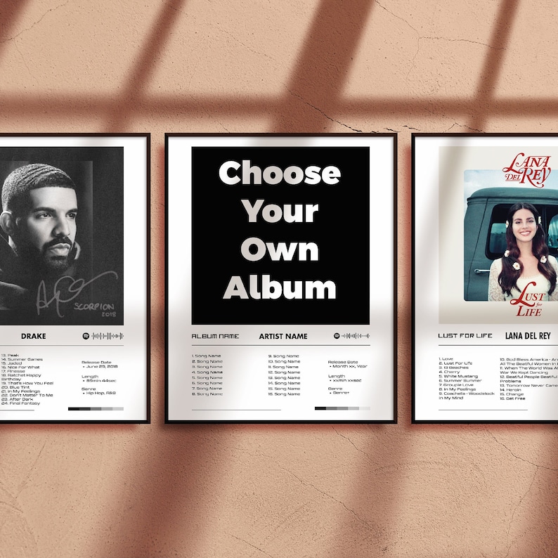 Choose Your Own Album Poster | Custom Album Poster | Album Cover ...