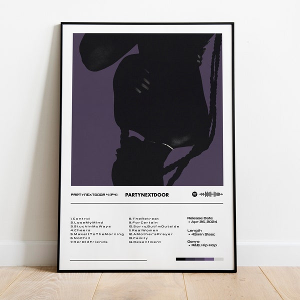 Partynextdoor 4 Album Poster - Etsy