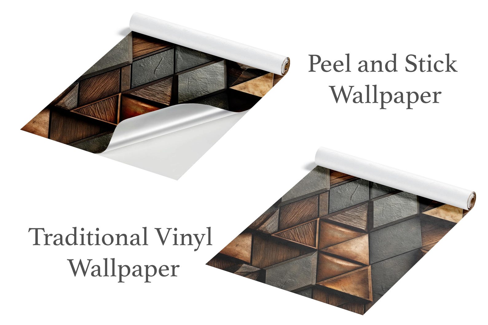 Wood Pattern Wall Mural Geometric Wall Murals Abstract Wall Murals for ...