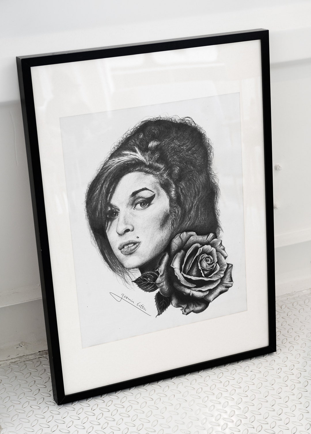Amy Winehouse-handmade Drawing - Etsy