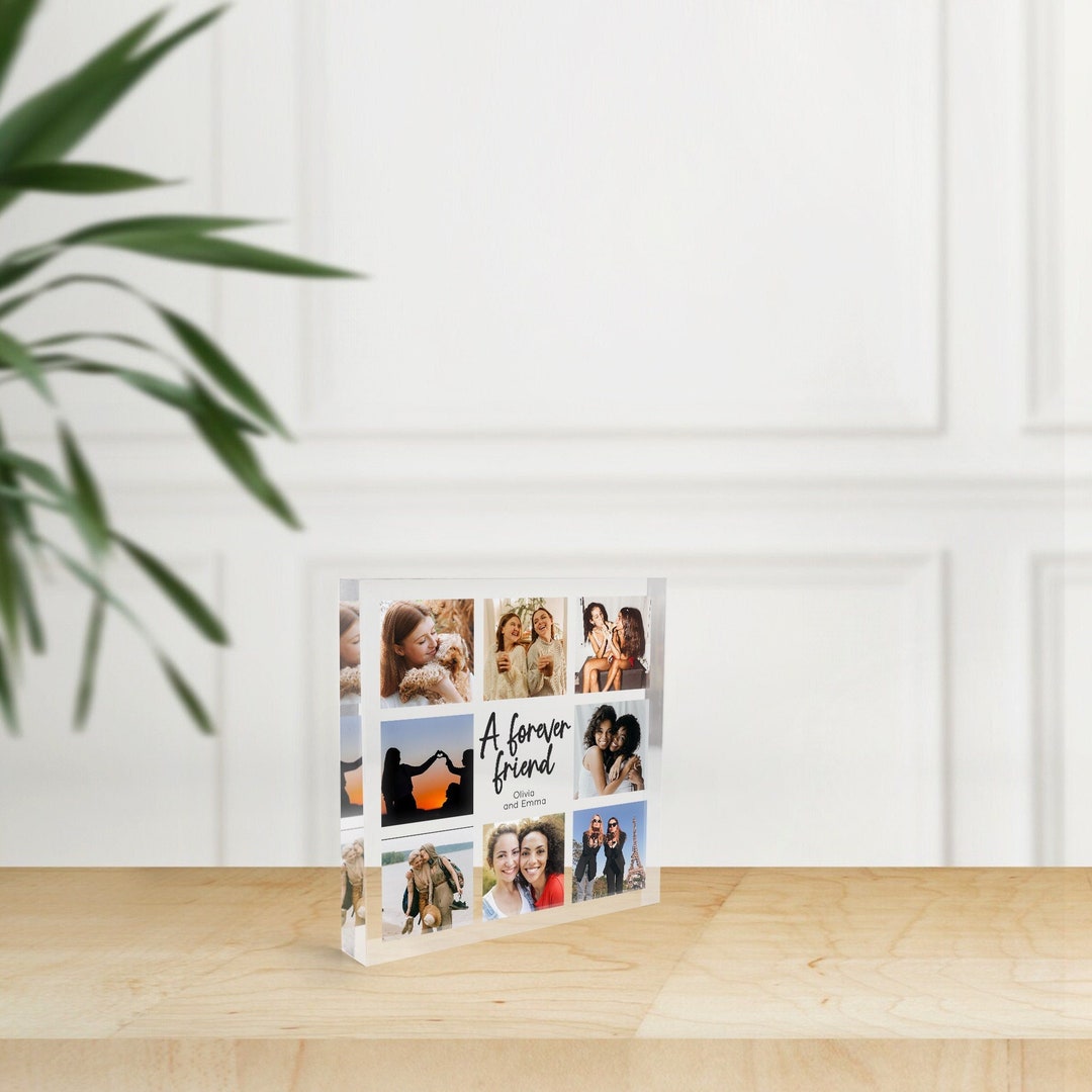 Acrylic Photo Frame, Custom Photo Block, Best Friend Birthday Gift ...