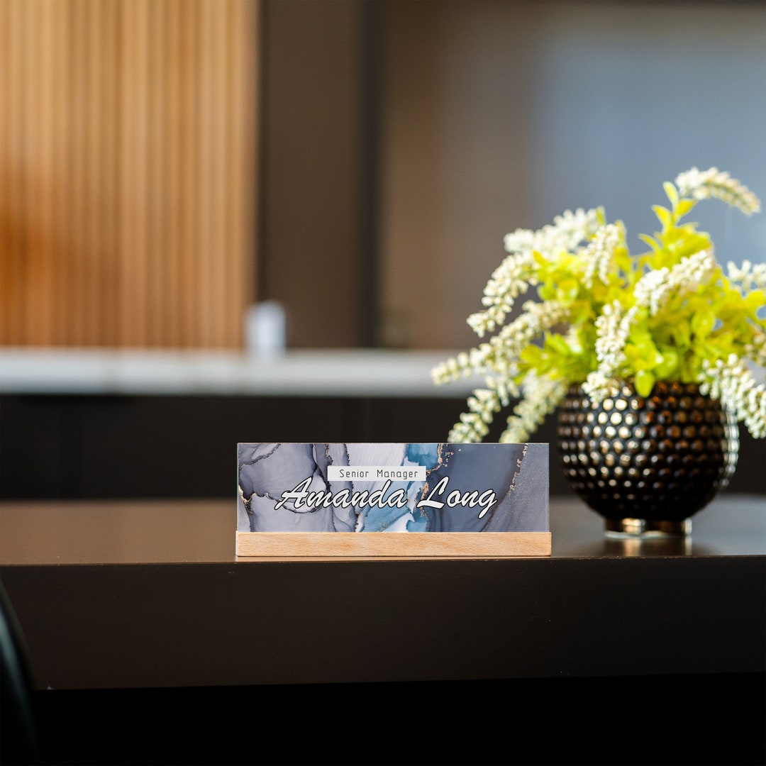 Custom Name Plate for Desk, Office Decor, Executive Name Plate, Sign ...