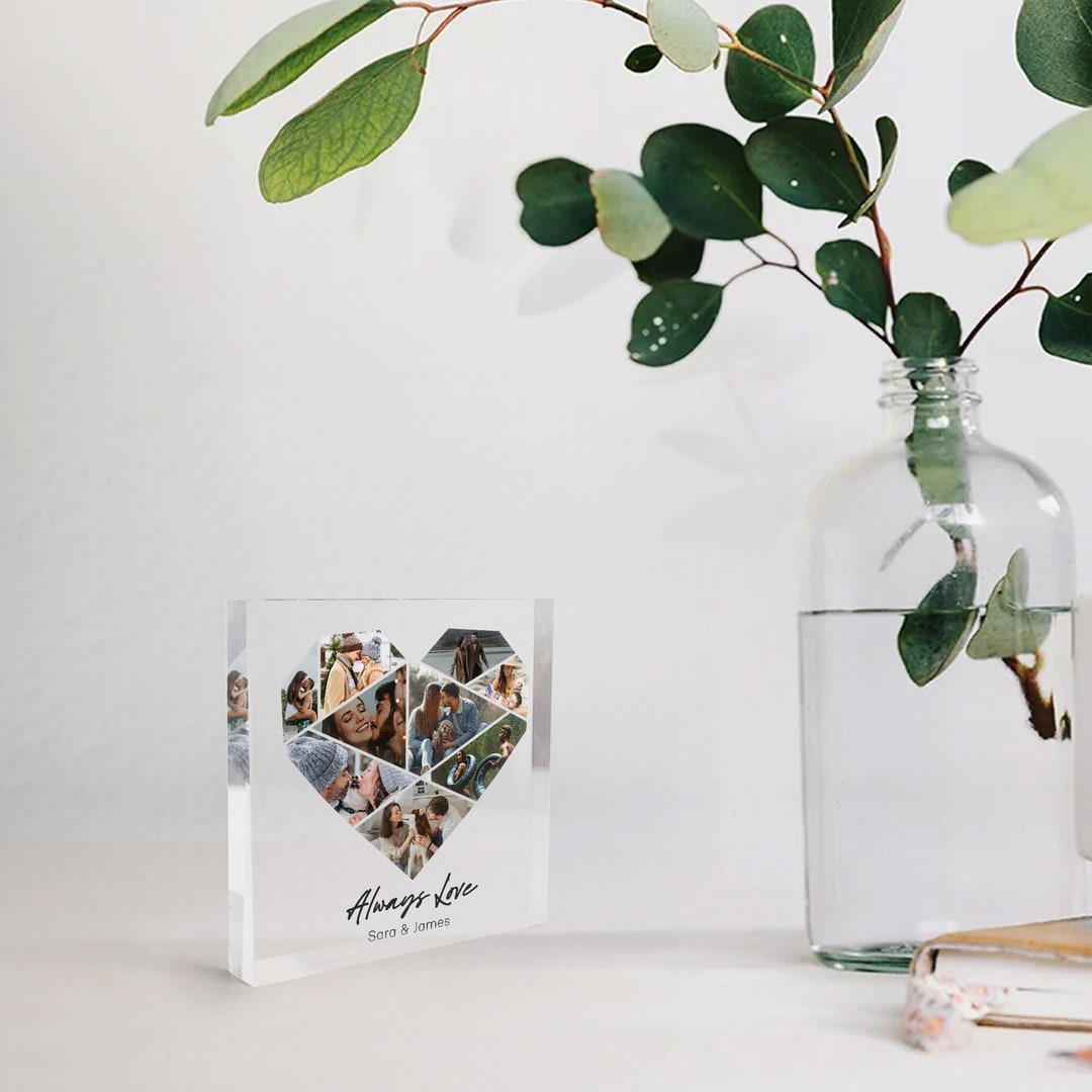 Custom Acrylic Collage Photo Block, Personalized Photo Collage Picture ...