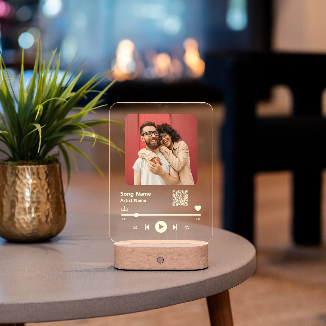 Custom Song Plaque, Music Plaque Acrylic, Personalized Photo Song ...