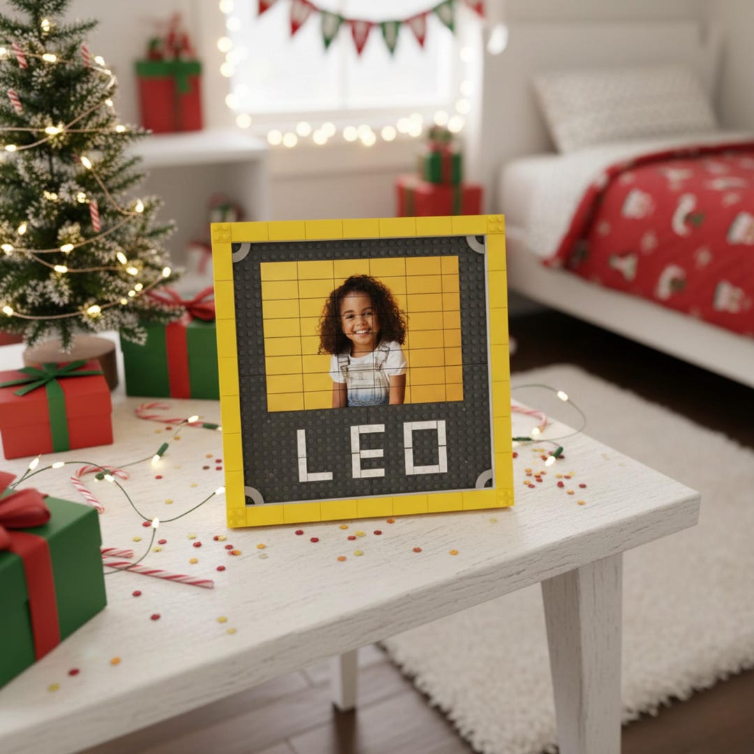 Custom Building Block Photo Frame: Personalized Picture Puzzle Kids ...