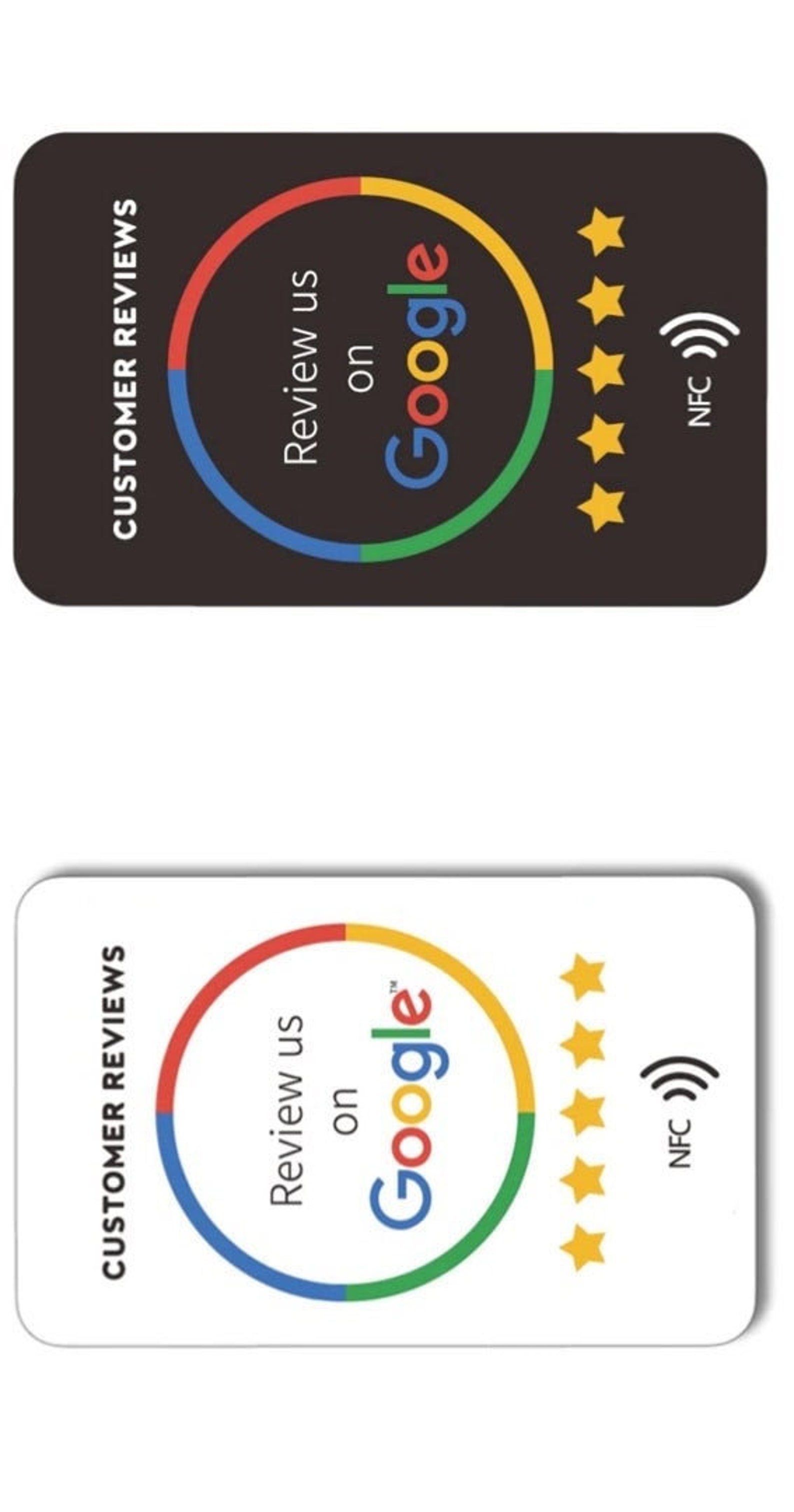 Double Sided NFC Google Review Card | Get More Reviews | Tap & Leave ...