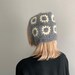Bow Tie Bonnet, Granny Square Bonnet, Crochet Bonnet, Bonnet Tie Hat ...