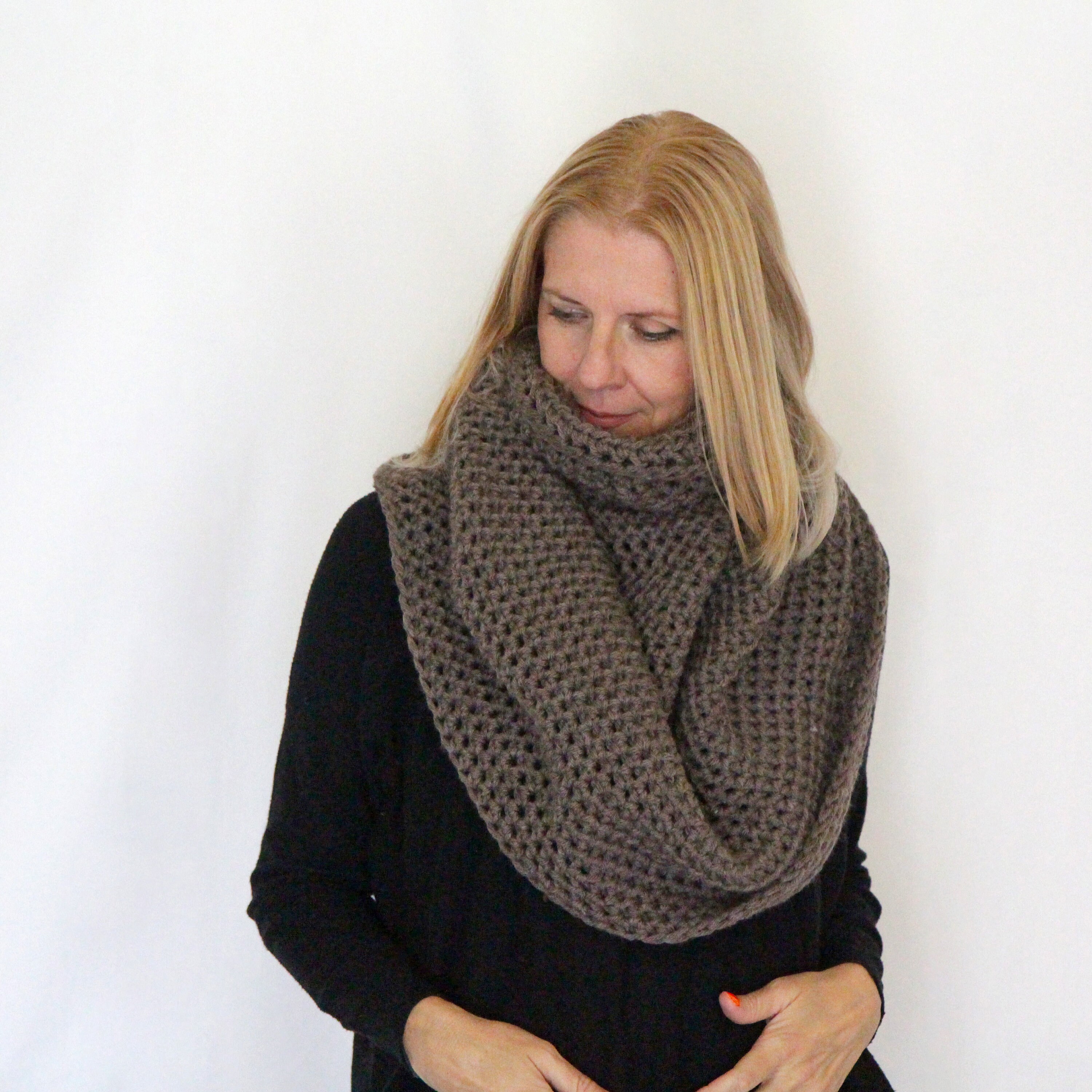 Women Capelet, Taupe Capelet, Short Cape, Turtleneck Cape, Minimalist ...